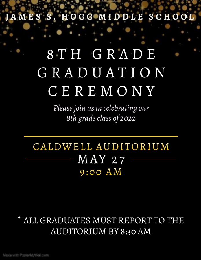 8th Grade Graduation Ceremony | Hogg Middle School