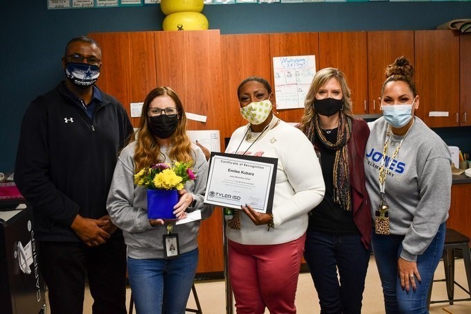 Jones Teacher, Mrs. Emilee Kubara, named as Tyler ISD Teacher of the ...