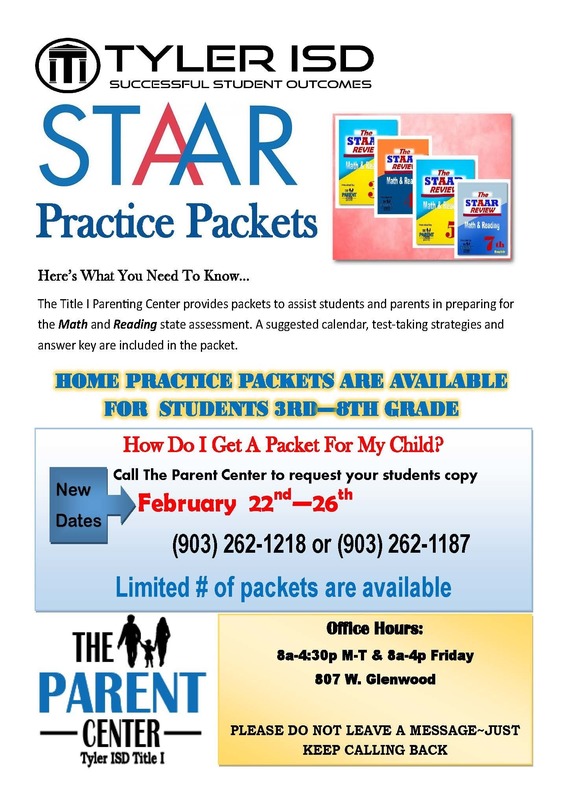 STAAR Practice Packets Now Available | Jones Elementary School