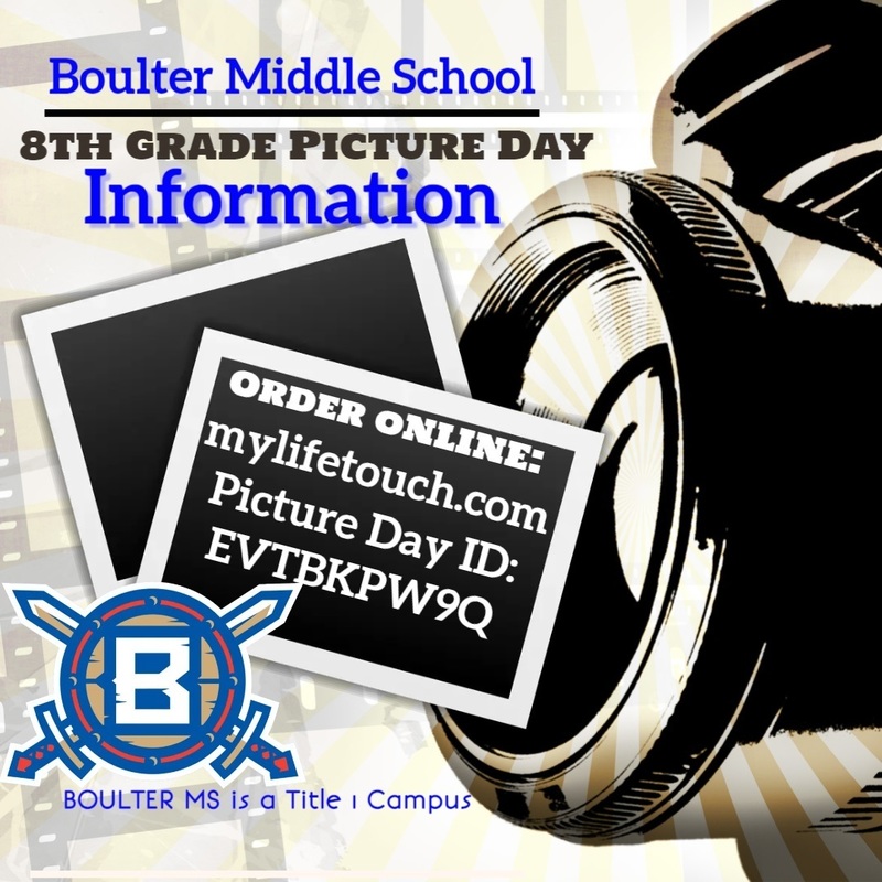 8th Grade Picture Day Information | Boulter Middle School