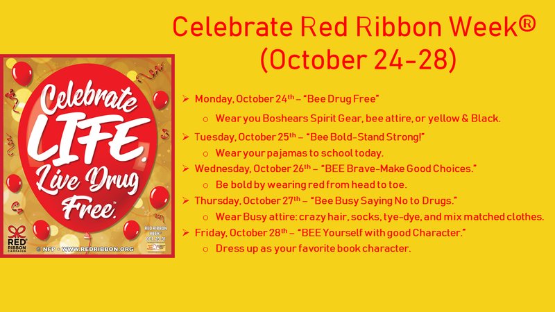 Celebrate Red Ribbon Week® | Boshears Center for Exceptional Programs