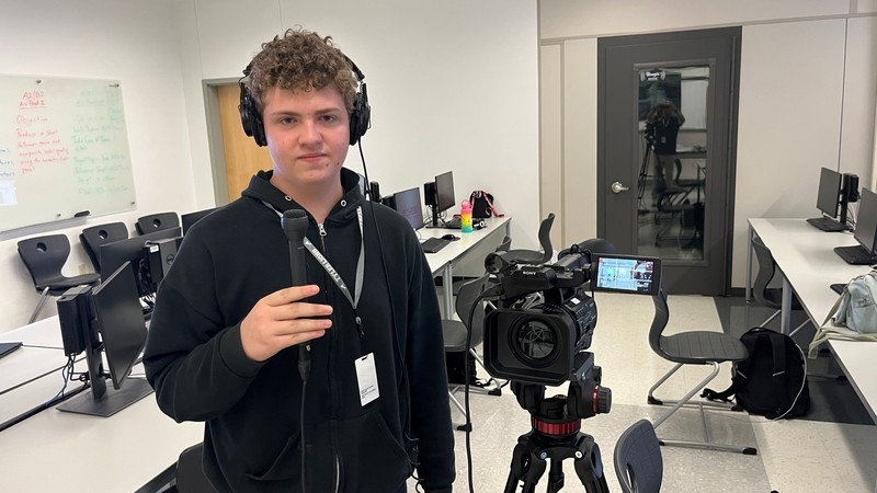 Audio/Video Production I mic check | Career & Technology Center