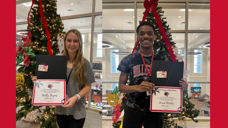 December Students of the Month | Tyler Legacy High School