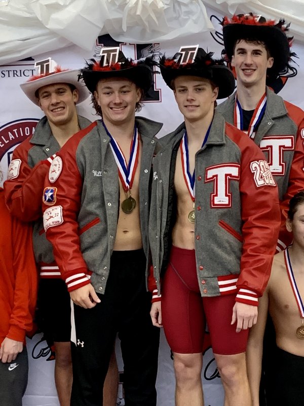 Legacy Varsity Swim District Winners | Tyler Legacy High School