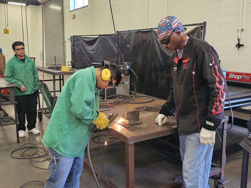 CTC students welding | Career & Technology Center